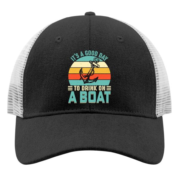 商品名:  ODCRAT Drinking hat It's A Good Day to Drink On A Boat Golf Hat Fishing Hats AllBlack Womens Beach Hat Gifts for G...