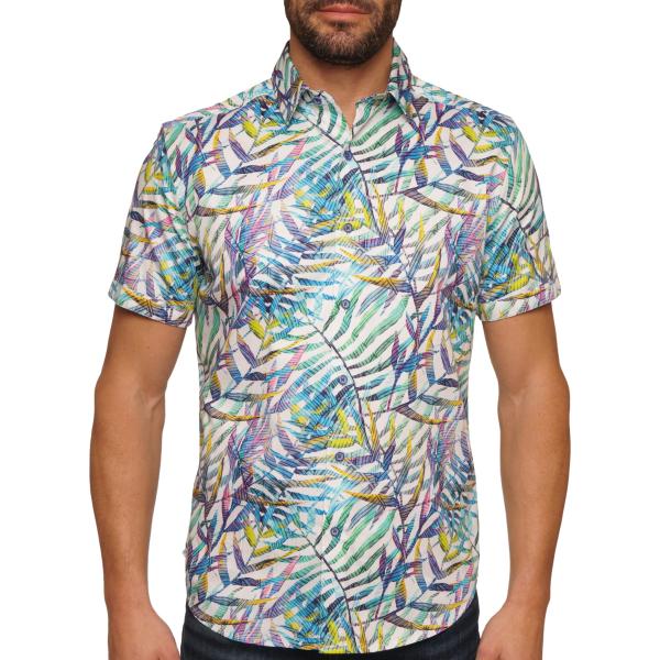 商品名:  Robert Graham Men's Cedrick Short Sleeve Woven Button Down Shirt, Multiブランド: Robert Graham商品サイズ: Medium高さ: 41.8cm横...