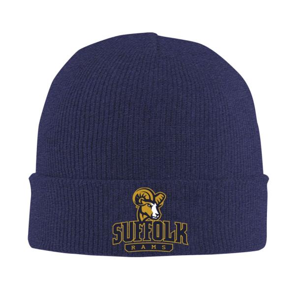 商品名:  Cokyis Suffolk University Logo Beanie Hat for Men and Women Winter Warm Hats Knit Slouchy Thick Skull Cap Navy Blu...