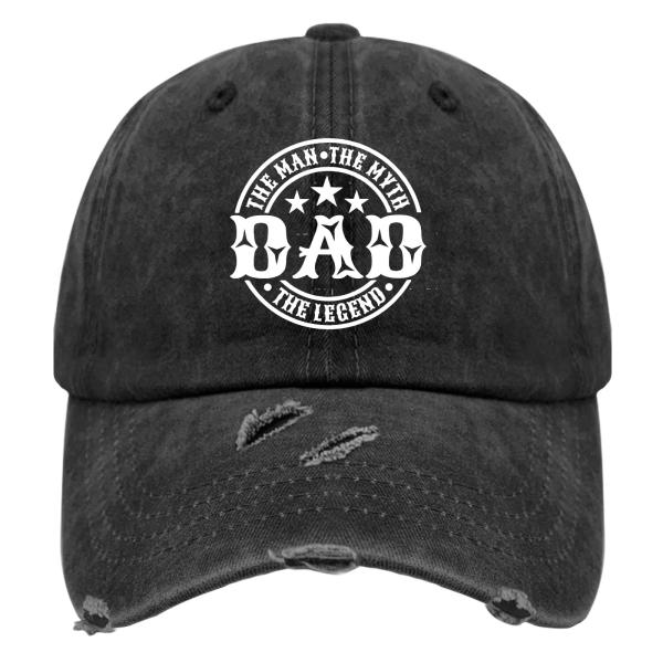 商品名:  Dad The Man The Myth The Legend 0 Trucker Hat Gardening Hat for dad AllBlack Mens Sun Hat Gifts for Men Cool Capsブ...