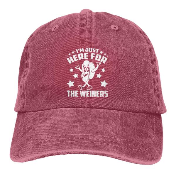 商品名:  I'm Just Here for The Wieners Trucker Hat Baseball Cap for Men Or Women Cowboy Redブランド: Generic商品サイズ: One Size重量: ...