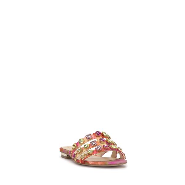 商品名: Jessica Simpson レディース Detta ヒールサンダル, ピンク レッド コンボ, 24 Jessica Simpson Women's DETTA Heeled Sandal, Pink Red Combo, 8...