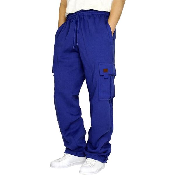 商品名:  Men's Sweatpants with Pockets,Cargo Pants for Men Wide Leg Drawstring Casual Workout Joggers Multi Pockets Straigh...