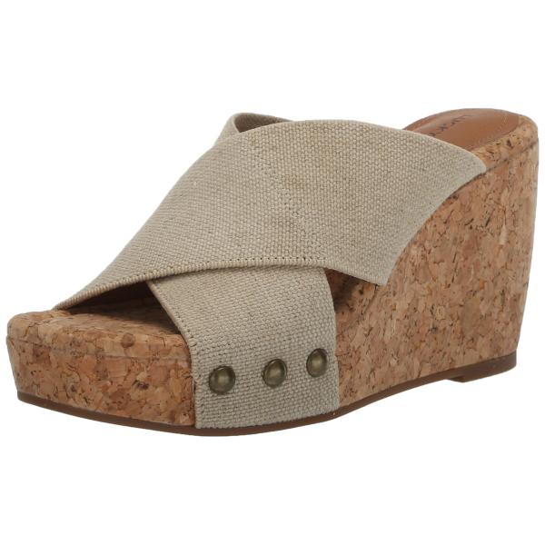 商品名: Lucky Brand Valmai ウェッジサンダル レディース, ナチュラル, 24 Lucky Brand Women's VALMAI Wedge Sandal, Natural, 8ブランド: Lucky Brand商品...