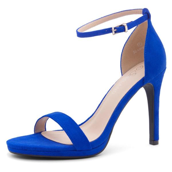 商品名:  Shoe Land SL-Lovering Womens High heels Open Toe Stilleto Heels Ankle Strap Dress Heeled Sandals Black Red Gold Si...