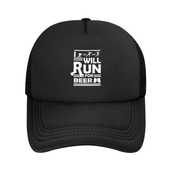 商品名:  Renzund Fashion Trucker Hat Will Run for Beer Adjustable Mesh Baseball Cap Men Women Blackブランド: Renzund商品サイズ: One ...