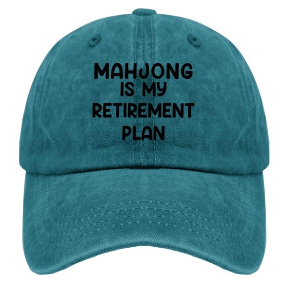 商品名:  Mizraon Mahjong is My Retirement Plan Cap Womens Summer Hat Cyan Blue Running Hat Men Gifts for Daughter Runningブラ...
