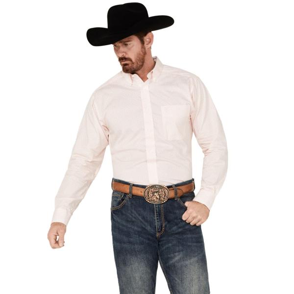 商品名:  Ariat Men's Wrinkle Free Shilah Classic Fit Shirt, Pink, Mediumブランド: Ariat商品サイズ: Medium高さ: 63.1cm横幅: 21.1cm奥行: 5.3...