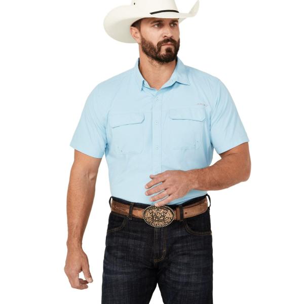 商品名:  Ariat Men's VentTEK Outbound Fitted Shirt, Sheltering Sky, Smallブランド: Ariat商品サイズ: Small高さ: 44cm横幅: 32.3cm奥行: 6.6cm...