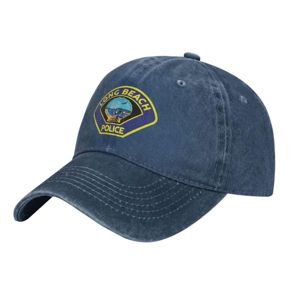商品名:  Khjnrv Long Beach Police Department Baseball Cap Denim Hats Adjustable Snapback Trucker Cap for Men Womenブランド: Khj...