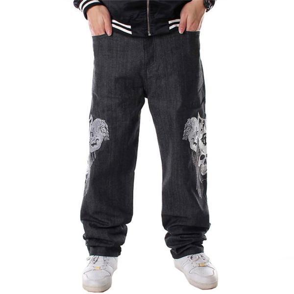 商品名:  Y2k Mens Baggy Jeans Skater Denim Pants Hip Hop Clothes for Men Relaxed Fit Black Cargo Trousersブランド: POOPMOOM商品サイ...