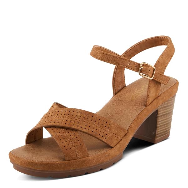 商品名: PATRIZIA レディース RAVENNO スリングバック ヒールサンダル, キャメル, 9 PATRIZIA Women's RAVENNO Slingback Heeled Sandals Camel EU 40 / US ...