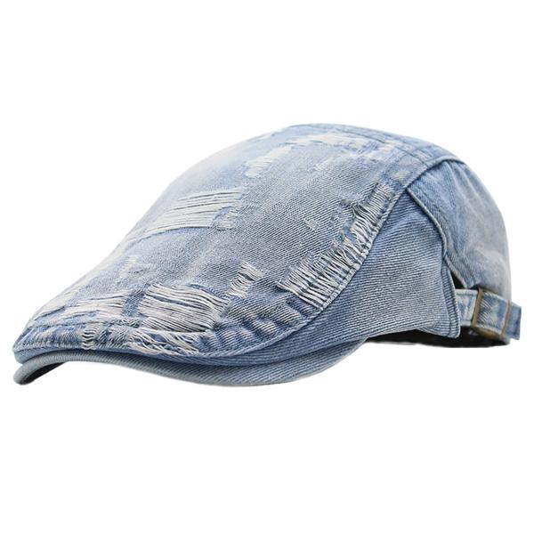 商品名:  Maxpetus Men's Denim Newsboy Flat Cap Gatsby Ivy Cabbie Hat Driving Cap (Cotton Blend, Light Blue)ブランド: Maxpetus商品...
