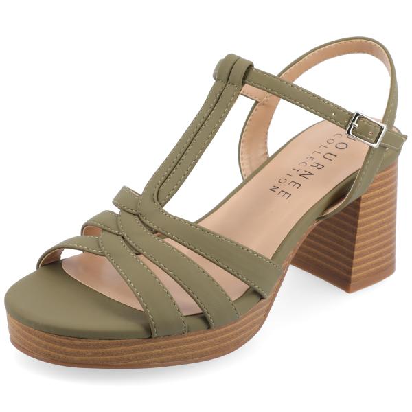 商品名:  Journee Collection Womens Alyce Tru Comfort Foam Faux Leather Platform Sandals Green 8 Medium WOMENS USブランド: Journ...