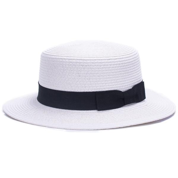 商品名:  Lawliet Womens Straw Boater Hat Fedora Panama Style Flat Top Ribbon Summer A456 (White)ブランド: Lawliet商品サイズ: One Siz...