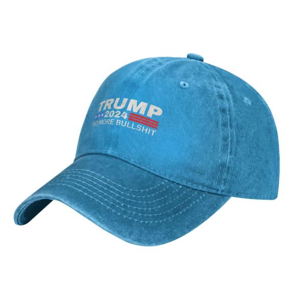 商品名:  Trump 2024 No More Bullshit Baseball Cap for Men Women Hats Cotton Trucker Caps Adjustable Dad Hat Blueブランド: MULIH...