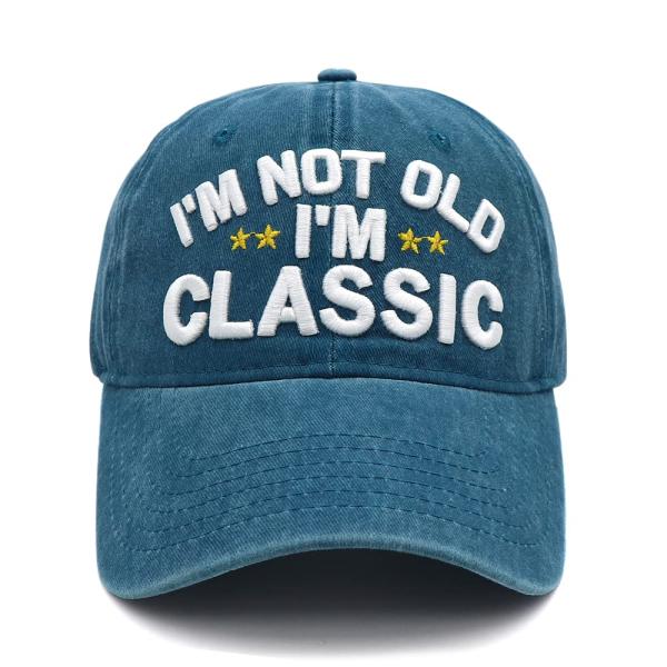 商品名:  Funny Father's Day Retirement Birthday Gifts for Men Women,I'm Not Old Classic Washed Hat Gifts for Dad Old Man Wo...