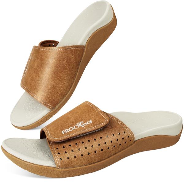 商品名:  ERGOfoot Slide Sandals with Arch Support, Comfortable Plantar Fasciitis Feet Walking Sandal, Orthopedic Sandals wi...