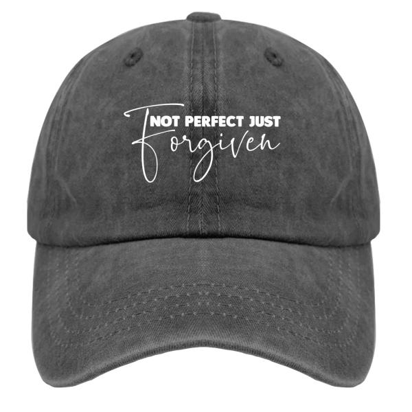 商品名:  Not Perfect Just Forgiven Sun hat Gardening hat Pigment Black Gifts for Grandma Outdoor Capブランド: RESOFLEX商品サイズ: On...