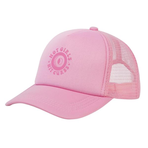 商品名:  Hot Girl Hit Curbs Hat Mesh Baseball Cap for Men Women Adjustable Pink Trucker Hatブランド: Generic商品サイズ: One Size重量: ...