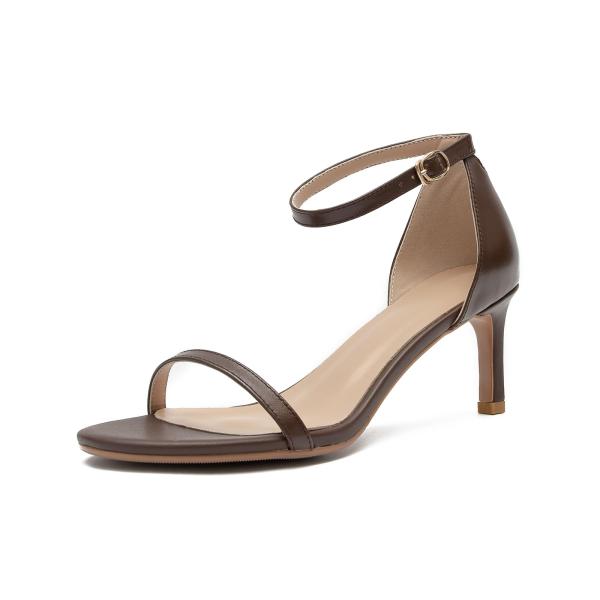 商品名: ONEENO レディース クラシック レザー パンプス サンダル, ブラウン, 24 ONEENO Women's Classic Brown Leather Pumps Sandal 8 M USブランド: ONEENO商品サイ...