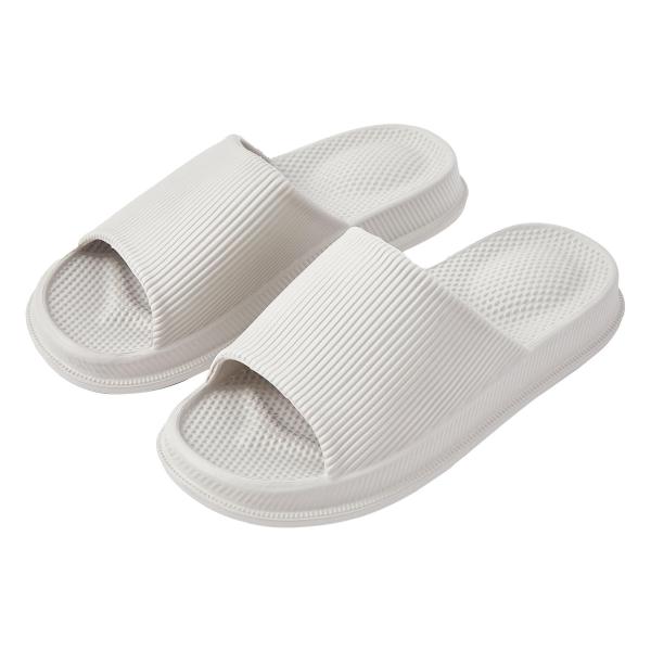 商品名:  Wisefine Large Cloud Pillow Slippers for Men Comfortable Slides for Indoor Outdoor Home Cushioned Thick Sole Soft ...