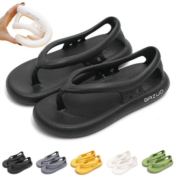 商品名:  YeeKeniO Bazuo Sandals,Bazuo Flip Flops,Couples Non-slip EVA Thick Sole Quick-Dry Flip Flops Slippers (Black,9-10 ...