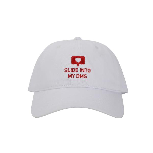 商品名:  Bioworld Valentine's Day Slide Into My DMs White Dad Hatブランド: Bioworld商品サイズ: One Size高さ: 22.1996cm横幅: 20.2946cm奥行:...