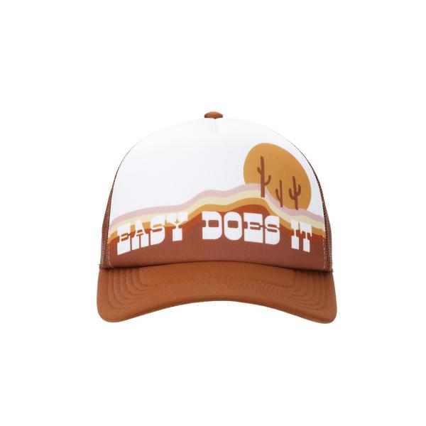 商品名:  Western Desert Sunrise Easy Does It White &amp; Brown Foam Trucker Hatブランド: Bioworld商品サイズ: One Size高さ: 22.7076cm横幅...