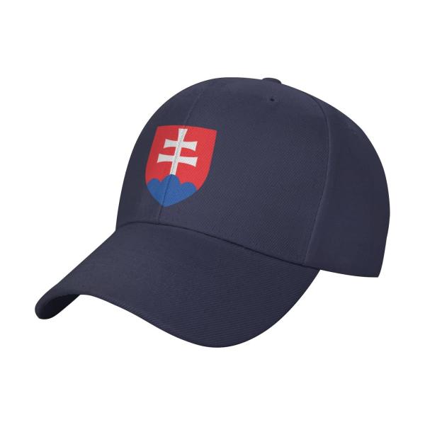 商品名:  National Emblem of Slovakia Baseball Cap Men Women - Classic Trucker Hat Adjustable Plain Hat Navy Blueブランド: forgu...