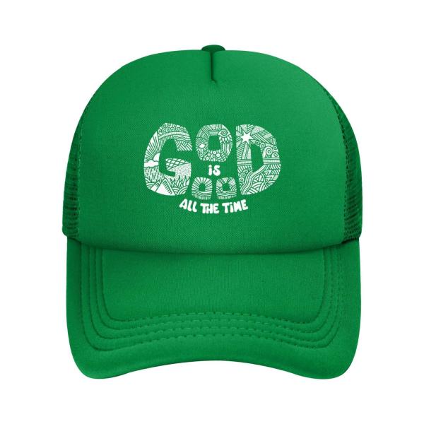 商品名:  Generic God is Good All The Time Adjustable Outdoor Breathable Mesh Trucker Hat Style Baseball Cap Greenブランド: Gene...