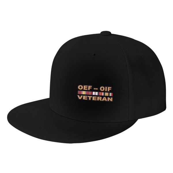 商品名:  Tavos Operations Enduring Freedom (OEF) and Iraqi Freedom (OIF) Veteran Flat Brim Baseball Cap Men's Adjustable Tr...