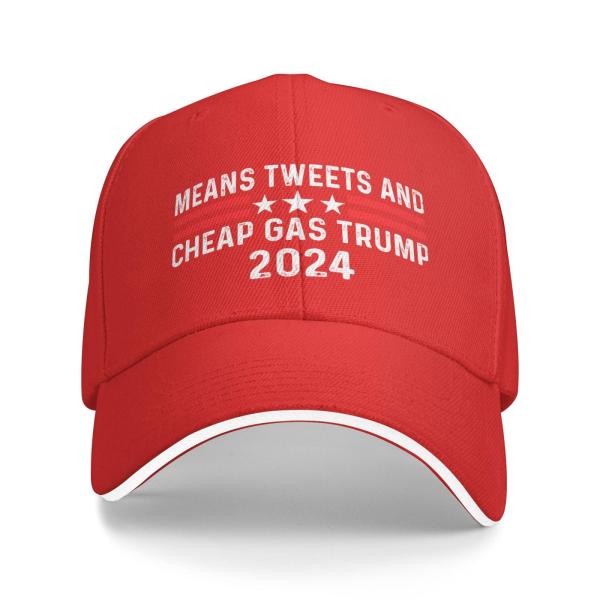 商品名:  Trump 2024 Hat Means Tweets and Cheap Gas Trump 2024 Hat for Women Baseball Cap Vintage Hats Redブランド: FLALORI商品サイズ...