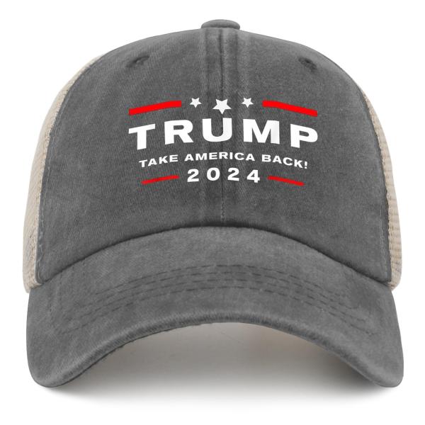商品名:  Georgeston Trump 2024 Trucker Hat Trump 2024 Take America Back Hat Trucker Hat Women Funny Mesh Cap for Summer, Gr...