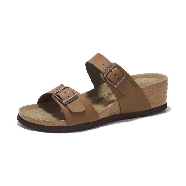 商品名: Project Cloud 100% 本革 レディース サンダル ウェッジ アリゾナ サンダル レディース - ウェッジサンダル&amp;スリッパ - 低反発素材 - レディース フットウェア ビーチエッセンシャル、Tストラップウ...