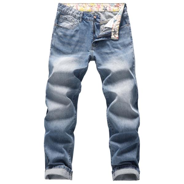 商品名:  MZNBURAM Men's Non-Stretch Regular Fit Straight-Leg Denim Pants Jeans (40, Blue)ブランド: MZNBURAM商品サイズ: 40高さ: 33.0962...
