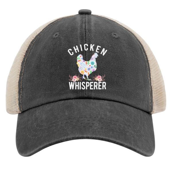 商品名:  Sparkmuse Chicken Whisperer Funny Chicken Tee for farmers hat men cap AllBlack womens golf hat Gifts for Daughter ...