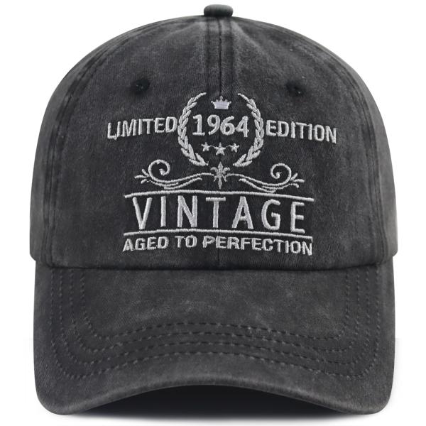 商品名:  Gxaxyoupe 60th Birthday Gifts for Women Men, Funny Embroidered Limited Edition 1964 Hat, Adjustable 60 Year Old Bi...