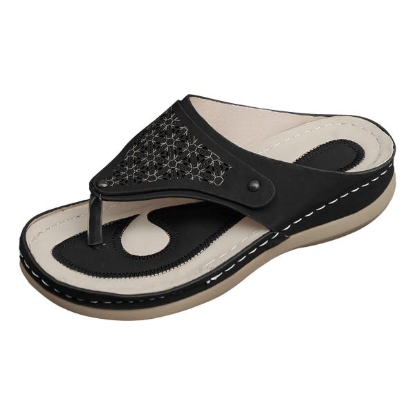 商品名:  Orthopedic Sandals for Women,Women Walking Slippers with Arch Support Anti-Slip Breathable Sandal Vintage Slip On ...