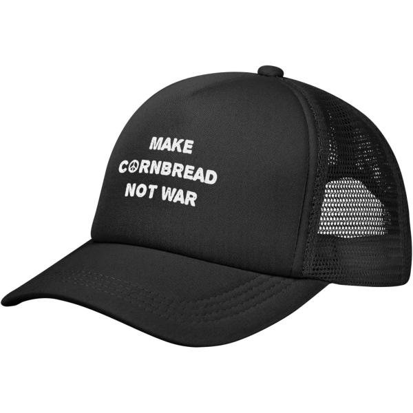 商品名:  MkYoko Make Cornbread Not Wars Black Dad Hat Men Women Mesh Baseball Cap Adjustable Trendy Trucker Hat Blackブランド: ...