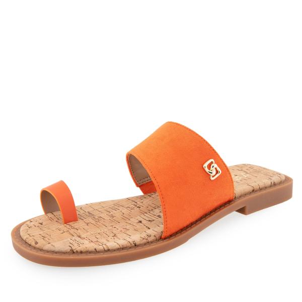 商品名: Aerosoles レディース Carder フラットサンダル, マンダリンフェイクスエード。, 24.5 Aerosoles Women's CARDER Flat Sandal, Mandarin Faux Suede, 8....