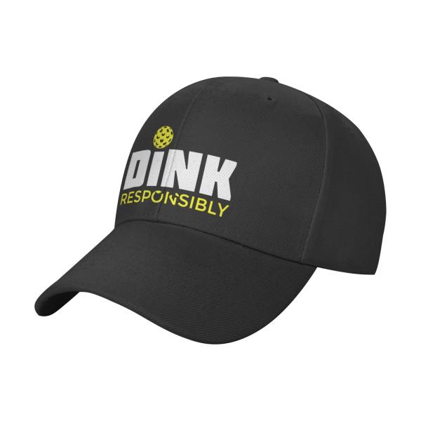 商品名:  Dink Responsibly Baseball Cap for Men Women Adjustable Black Trendy Golf Hat Outdoor Sportsブランド: Generic商品サイズ: One...