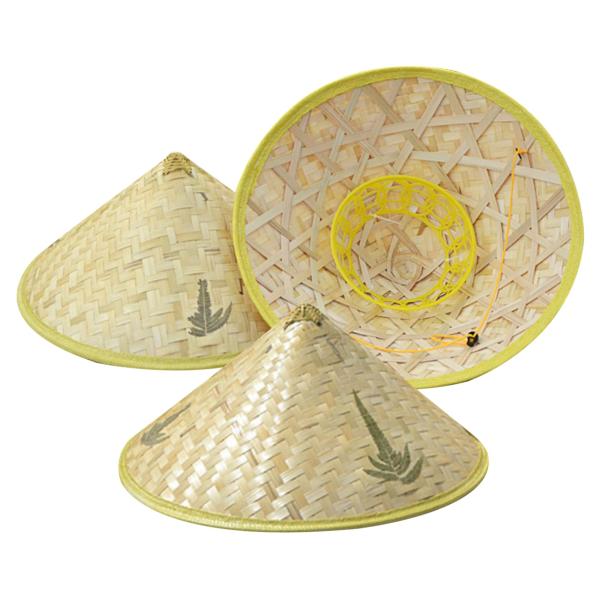 商品名:  3Pcs Rice Farmer Hat Chinese Oriental Hat Bamboo Sun Hat Cool Farmer Hat for Cosplay and Sun Protection (Random St...
