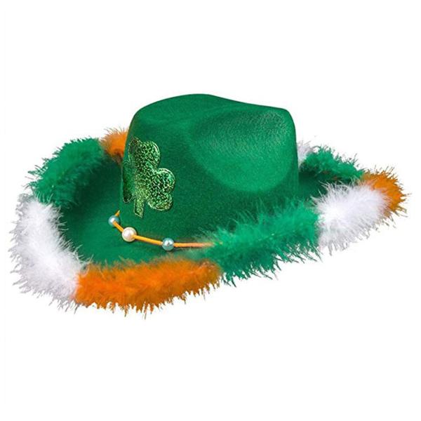 商品名:  St. Patricks Day Shamrock Green Velvet Top Hat for Men and Women for Leprechaun St. Patricks Party Favors Supplies...