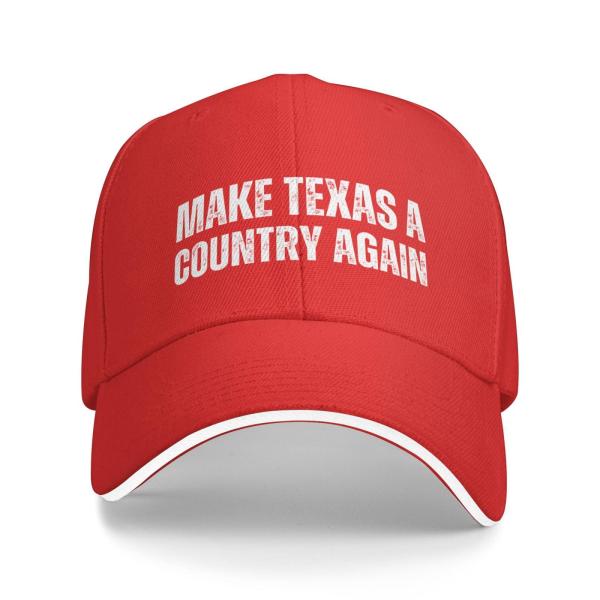 商品名:  Make Texas A Country Again Hat for Men Women Baseball Cap Gifts Funny Fashion Trucker Hat Redブランド: Oingoo商品サイズ: On...