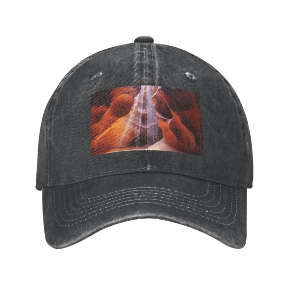 商品名:  Ousika Antelope Canyon Baseball Cap for Men Women Washed Cotton Denim Dad Hat Adjustable Baseball Hat Black, One S...