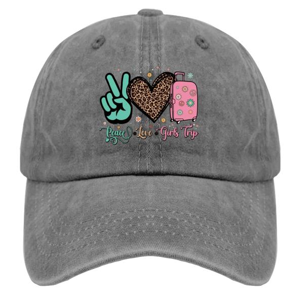 商品名:  Generic Peace Love Girls Trip Hats for Men Baseball Cap Trendy Washed Running Hat Light Weight, Pigment Grayブランド: ...