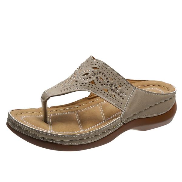 商品名:  JWSVBF Womens Sandals with Arch Support And Adjustable Back Strap Flip Flops Beach Slides Platform Sandals Wide Fe...