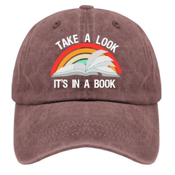 商品名:  Generic Take A Look It's in A Book Reading A Rainbows Truckets Hat hat Mens Vintage Cotton Washed Baseball, Wine R...