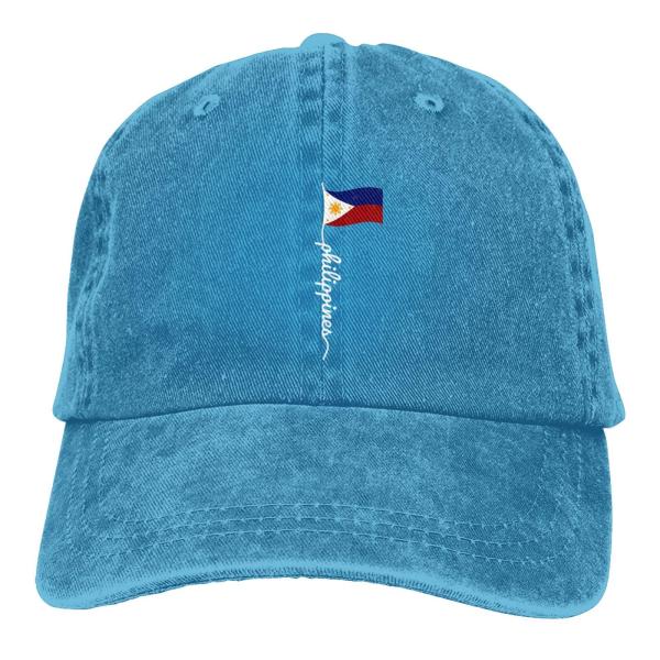 商品名:  GEZHONU Cool Hat Pinoy Filipino Flag Adjustable Vintage Cowboy Baseball Caps Women Men Gift Dad Hats Blueブランド: GEZ...
